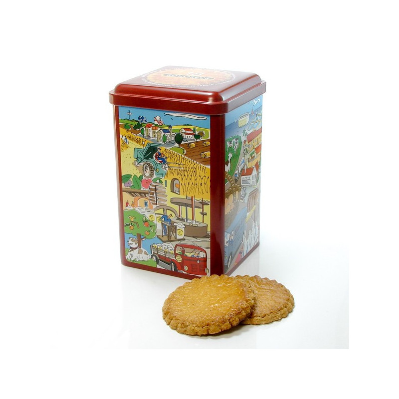 Boîte collection sablé artisanaux boite fer 360g - Cellier du Périgord